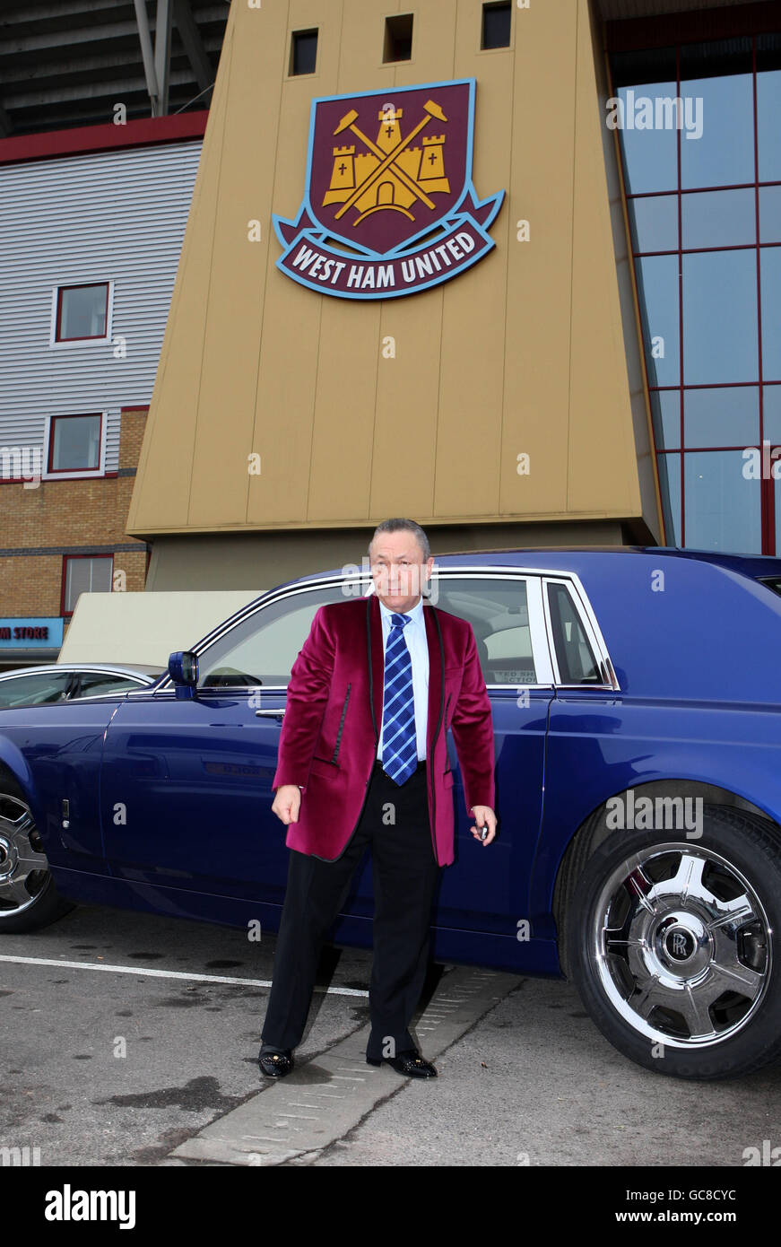 West Ham United's new joint Chairman David Sullivan arrives at Upton ...