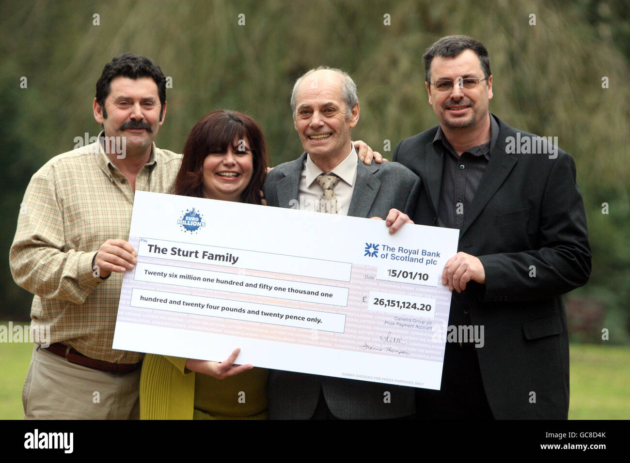 (From left to right) Colin, Teresa, George and Gary Sturt celebrating ...