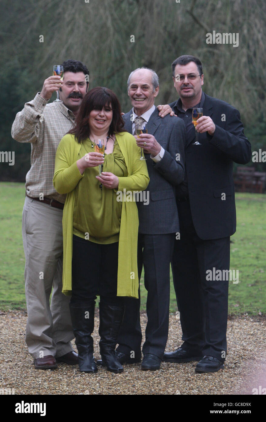 (From left to right) Colin, Teresa, George and Gary Sturt celebrating ...