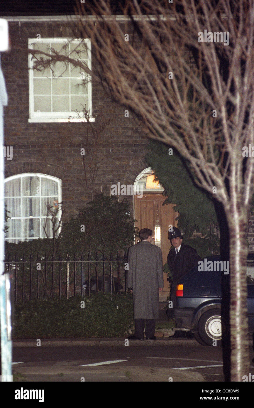 Police Officers - MP Stephen Milligan - Found Dead at Home - Black Lion ...