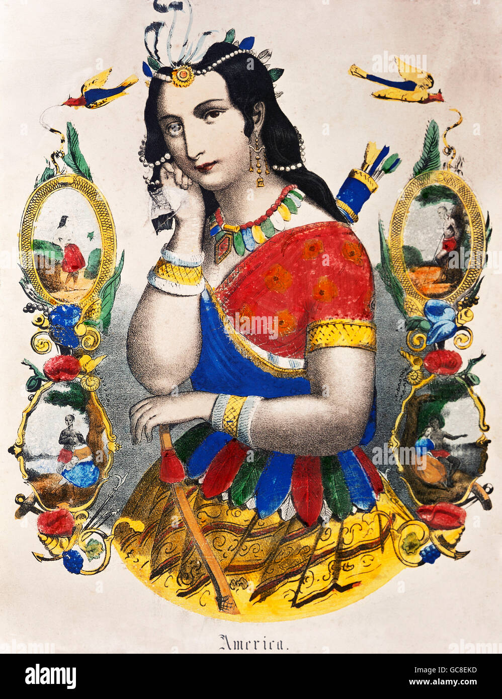 Allegory of america hi-res stock photography and images - Alamy