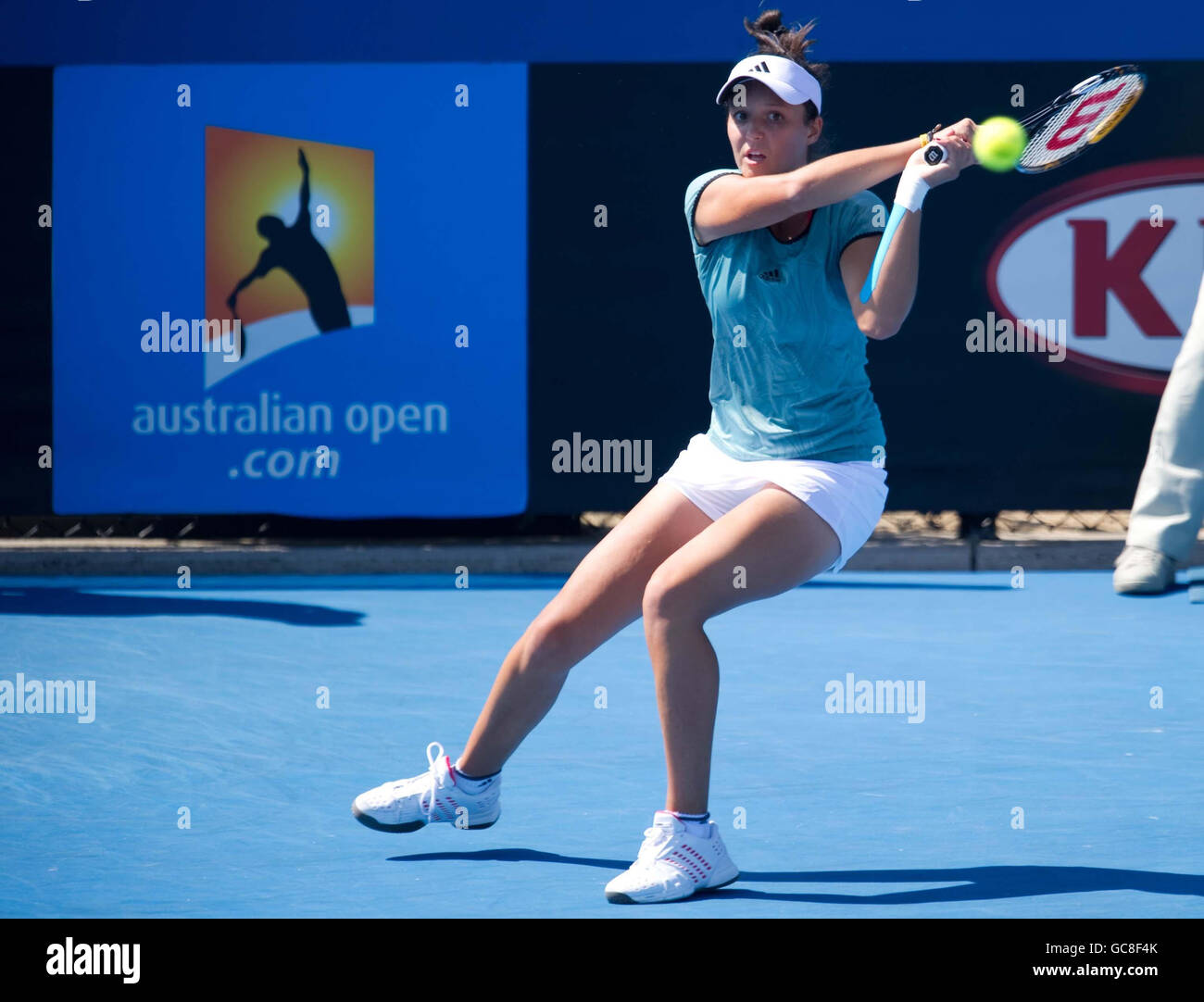 Great Britain's Laura Robson in action against USA's Ester Goldfield ...