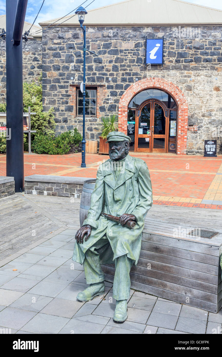Captain Henry Cain statue, The Old Landing Service Building, George ...