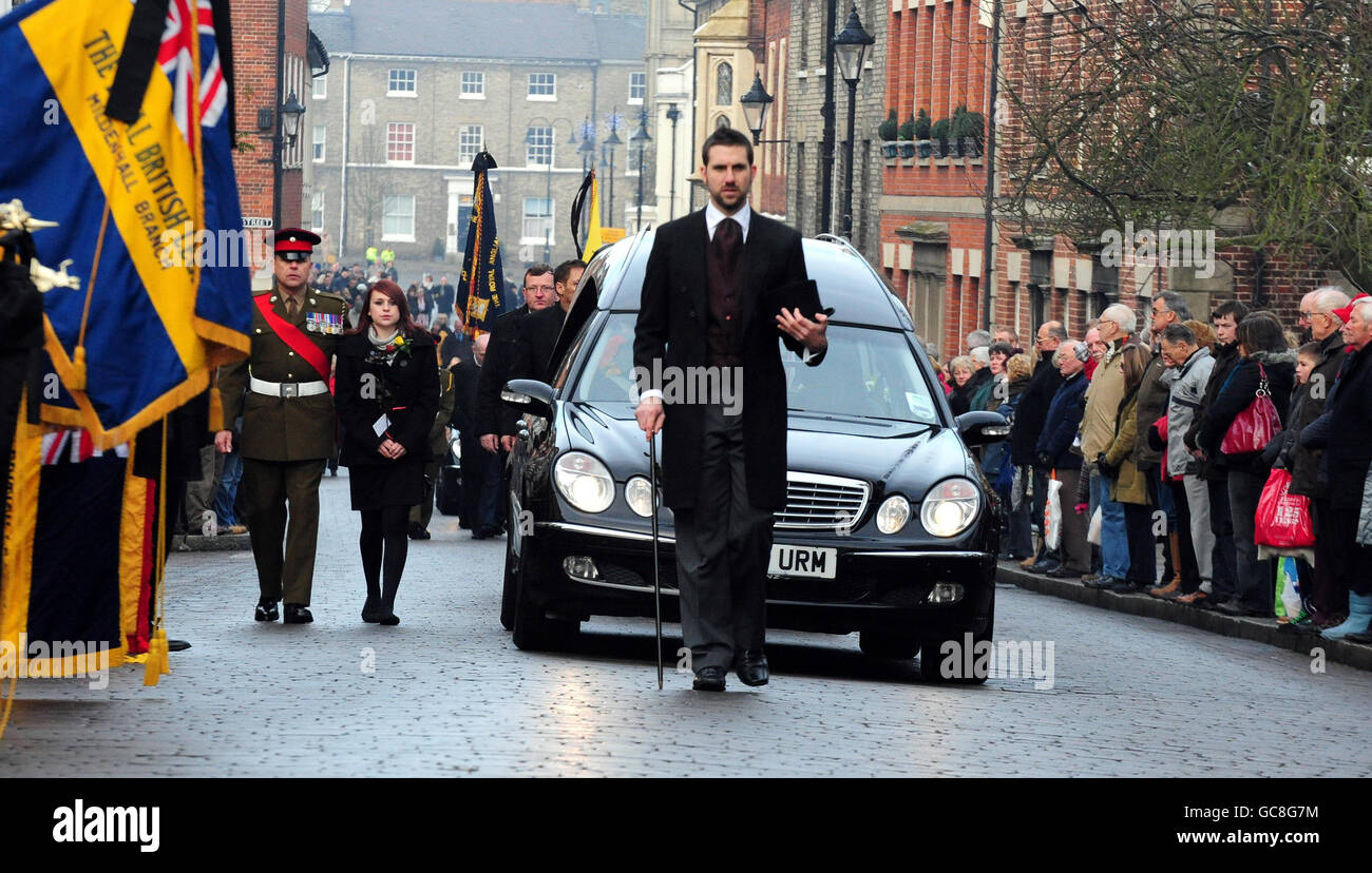 Lance Corporal Adam Drane funeral Stock Photo - Alamy