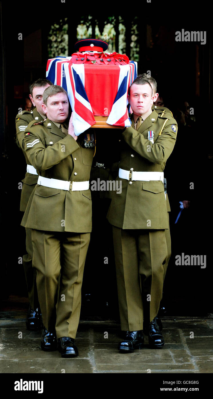 The coffin of Lance Corporal Adam Drane, 23, of 1st Battalion, The ...