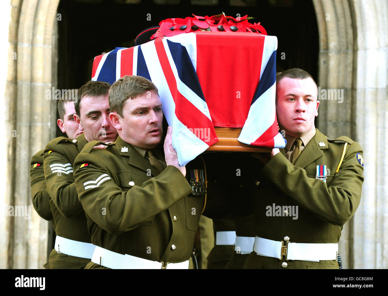 Lance Corporal Adam Drane funeral Stock Photo - Alamy