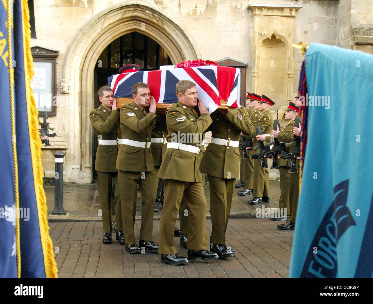 The coffin of Lance Corporal Adam Drane, 23, of 1st Battalion, The ...