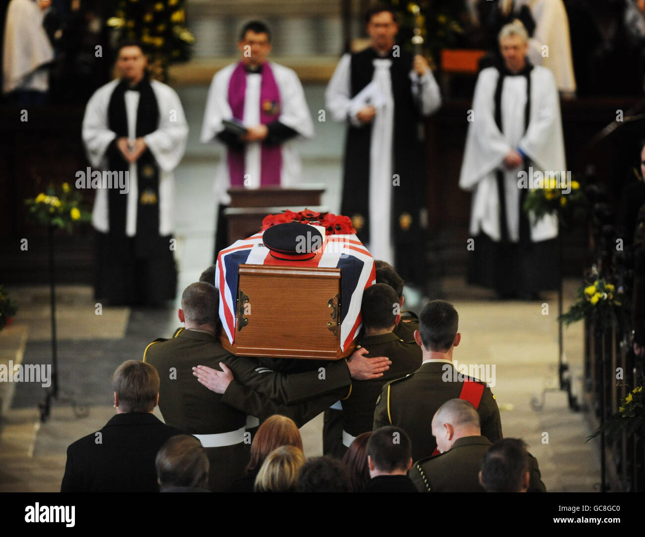 Lance Corporal Adam Drane funeral Stock Photo - Alamy