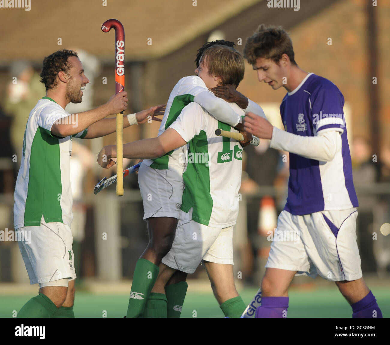 Canterbury's (L-R) Matt Harper, Kwan Browne and Michael Farrer ...