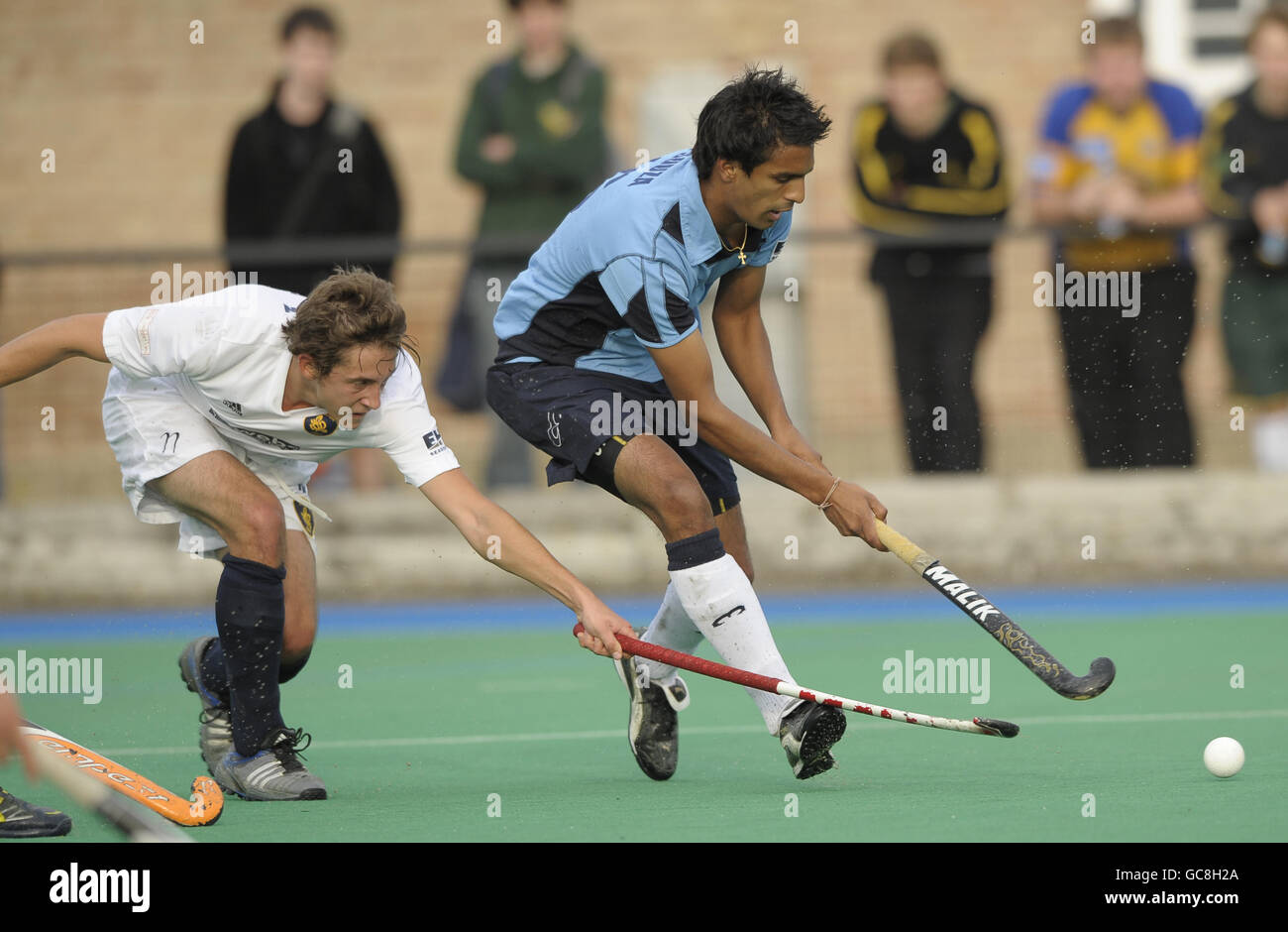 Reading's warren D'Souza challenges with Beeston's Tim Whiteman during ...