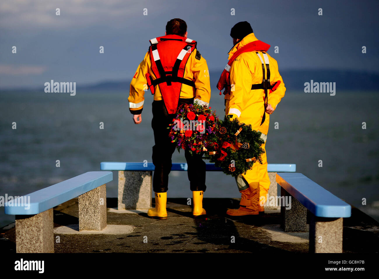 RNLI Lifeboat memorial Ireland Stock Photo - Alamy