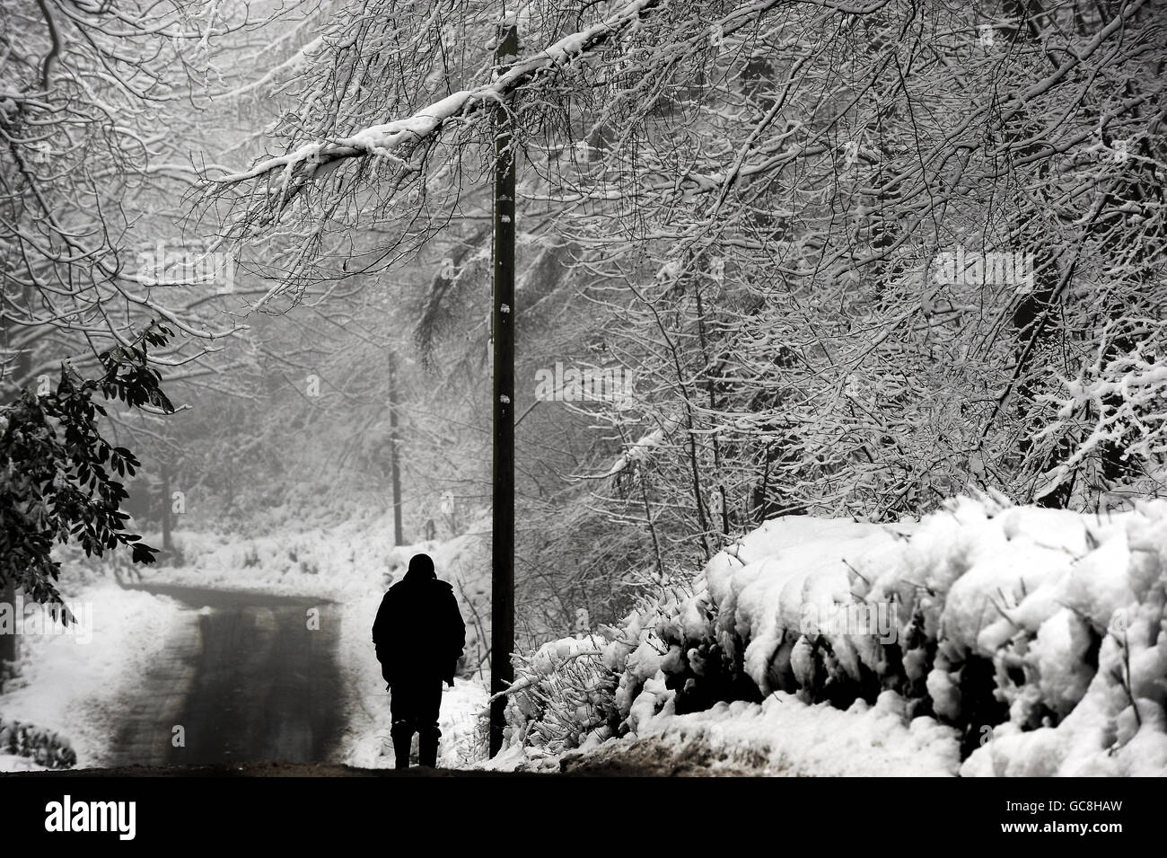 A White Christmas on the hills around Helmsley in North Yorkshire ...