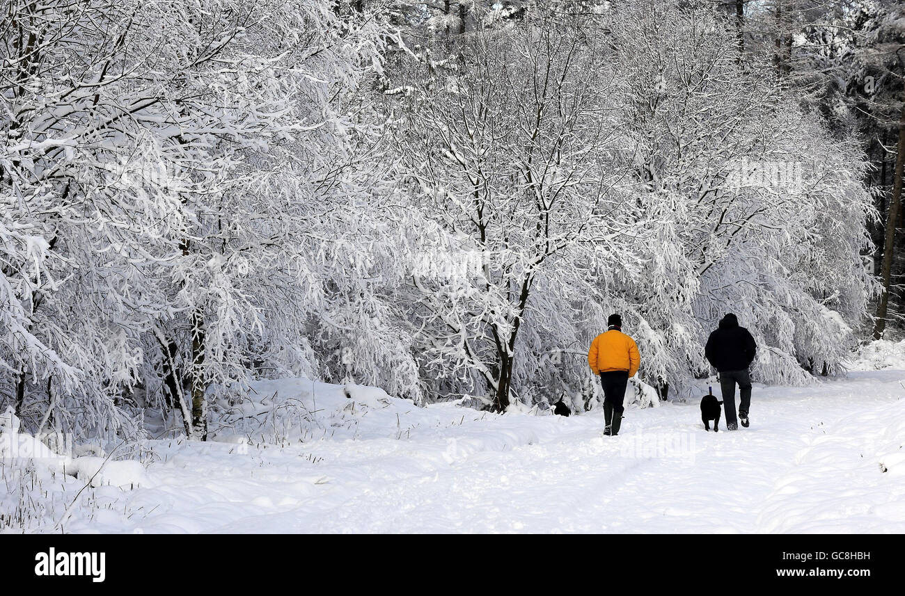 A White Christmas on the hills above Wass near Helmsley in North ...