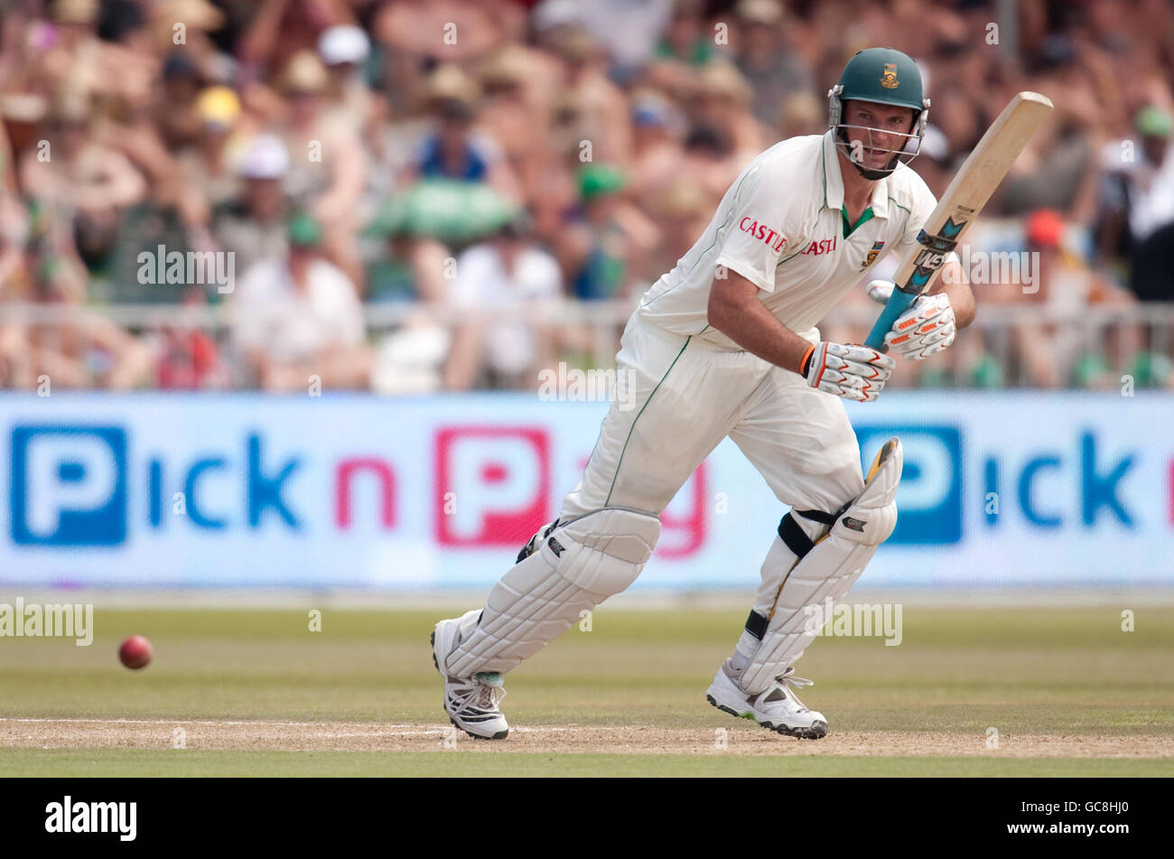 South africa captain smith bats during the test at kingsmead hi-res ...