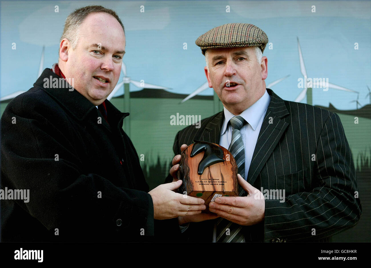 King's Bastion owner Luke Comer (right) receiving his trophy from Pat ...