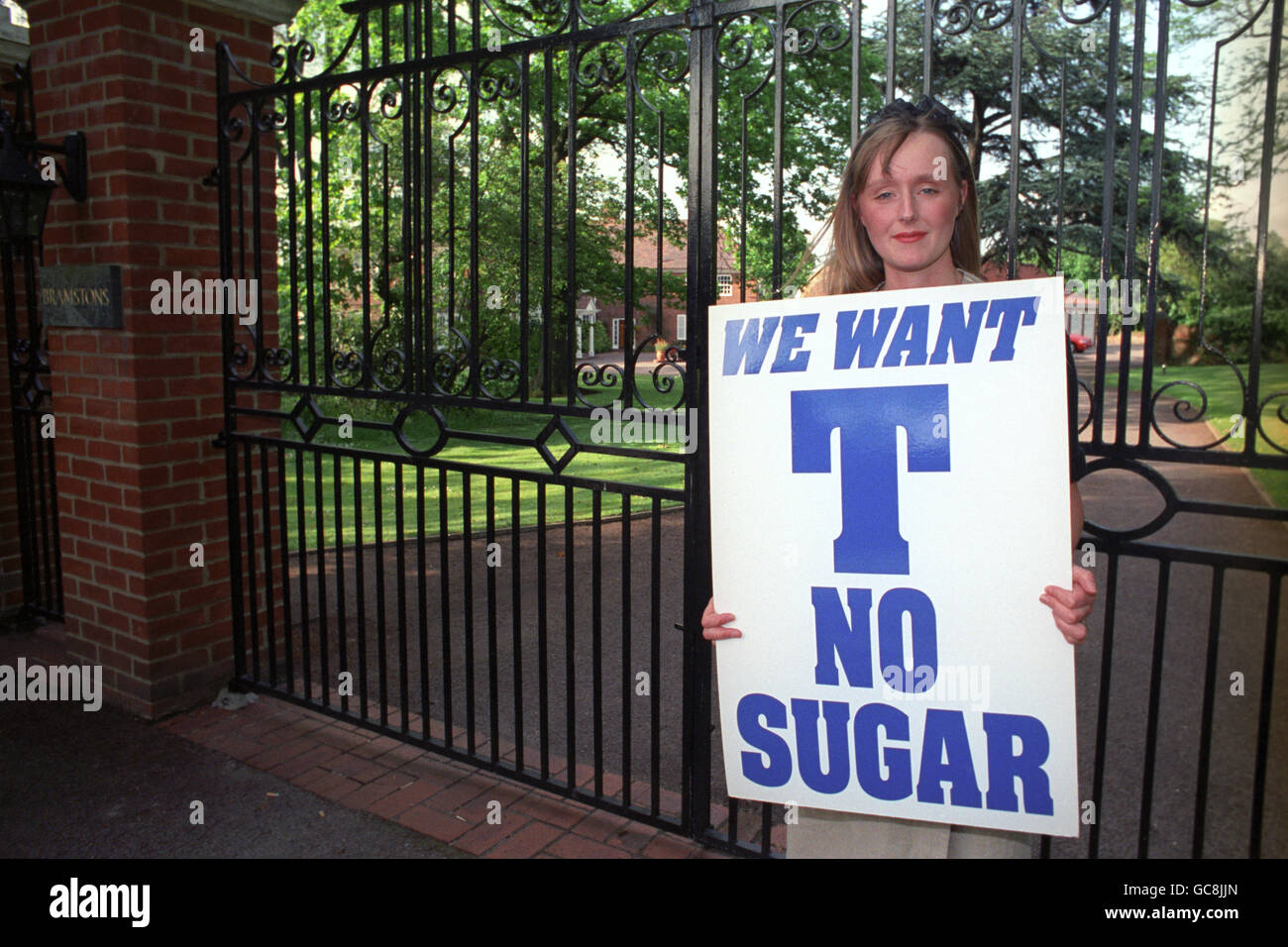 TOTTENHAM HOTSPUR DEFENDER NEIL RUDDOCK'S WIFE SARAH STAGES A PROTEST ...