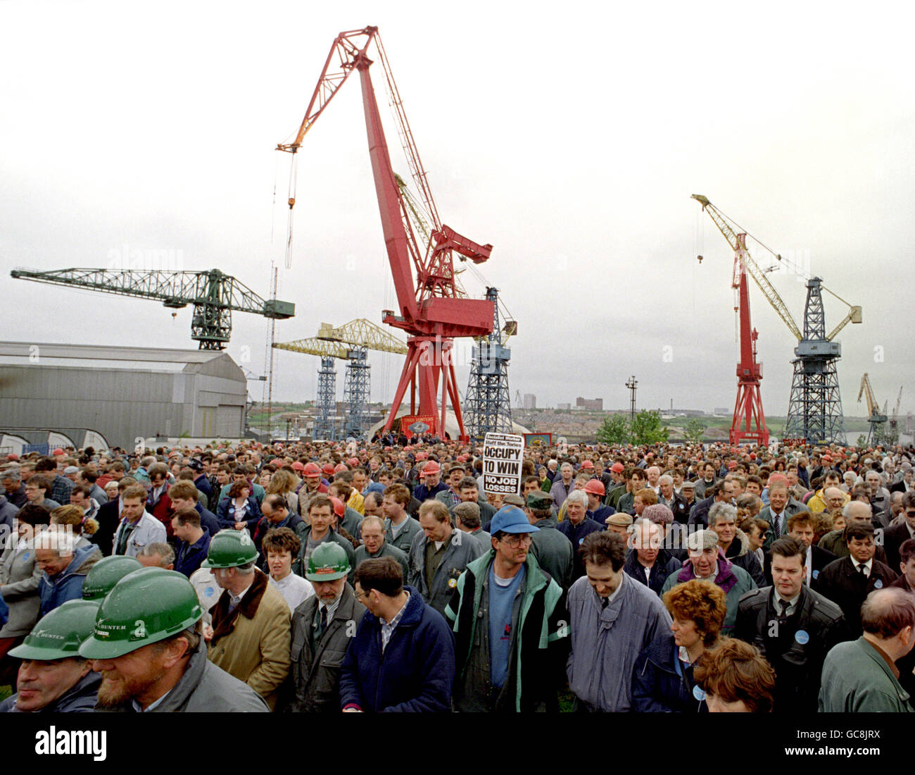 NEWCASTLE; A MASS MEETING Stock Photo - Alamy