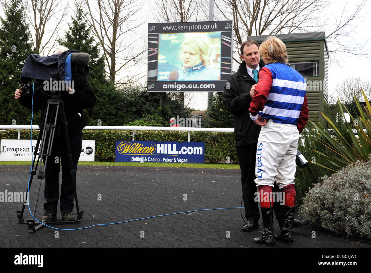 Horse Racing - Winter Festival - Day Two - Kempton Park. Jockey Robert ...