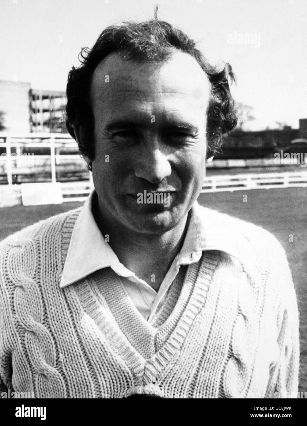 Cricket Portraits. Keith Fletcher, England Stock Photo - Alamy