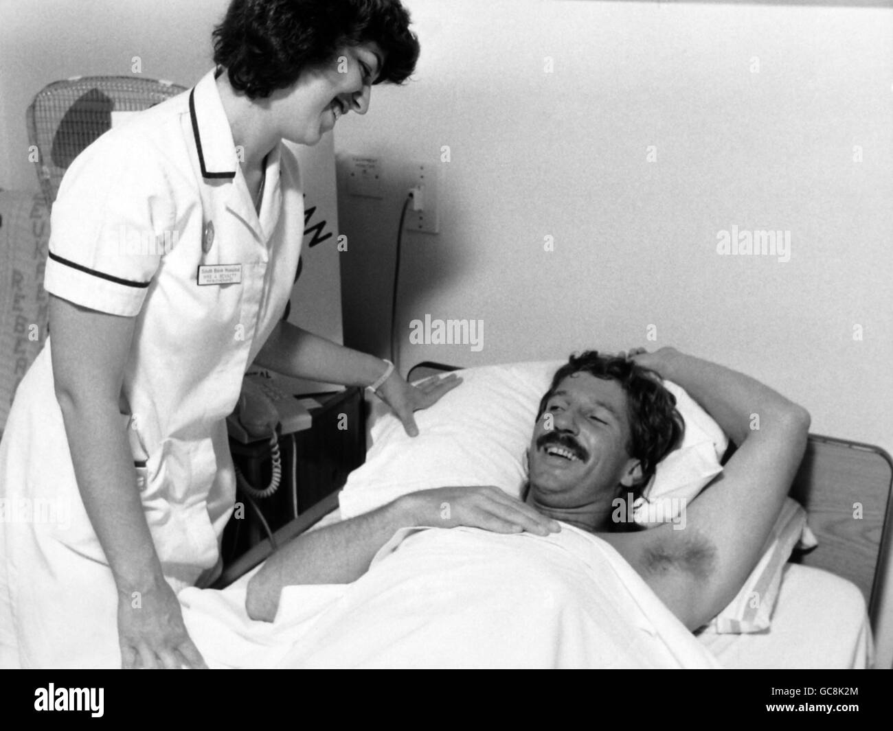 Cricket. Physiotherapist Alison Bennett attends to her star patient ...
