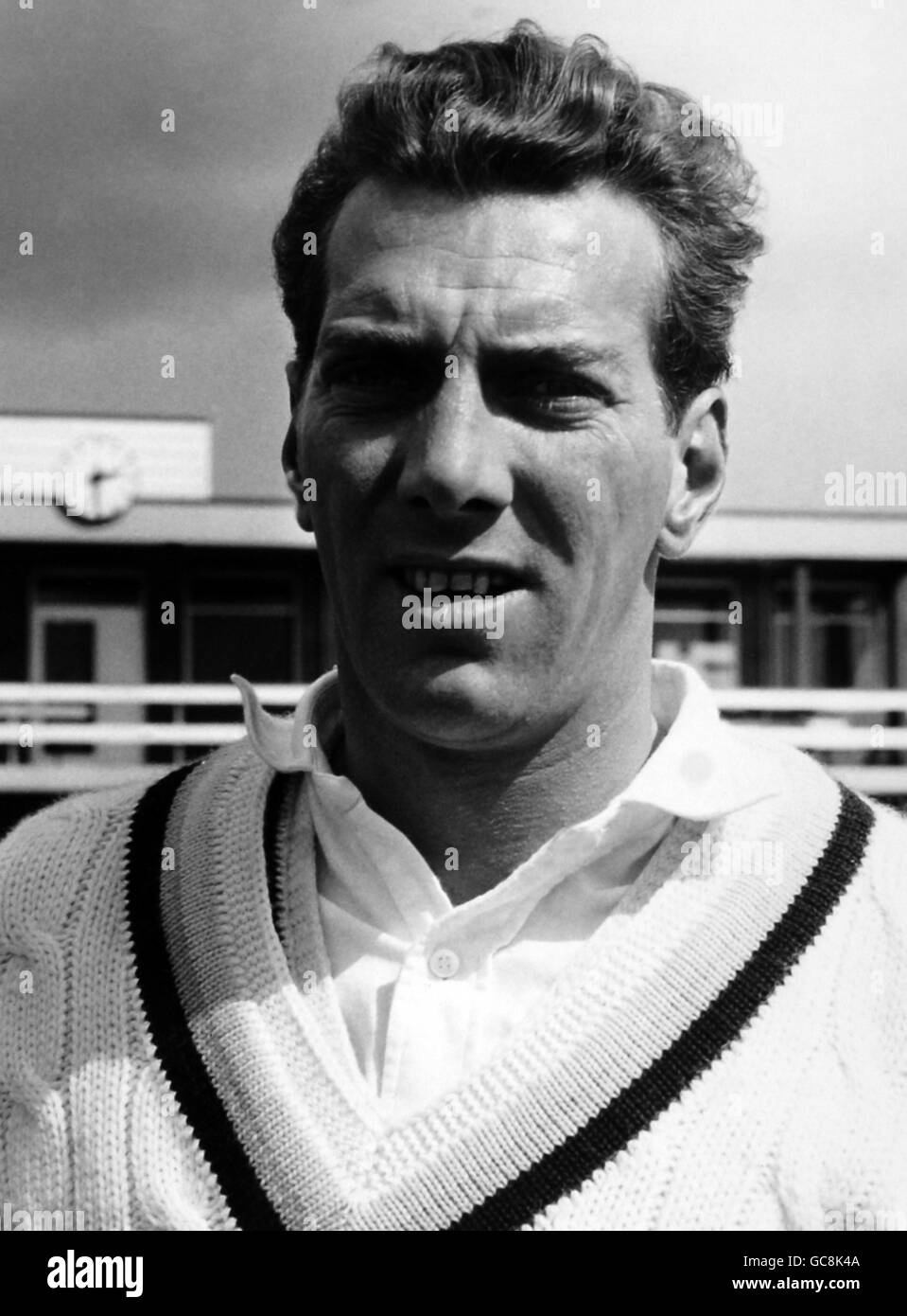 Cricket Portraits. Yorkshire C.C.C player, Don Wilson Stock Photo - Alamy
