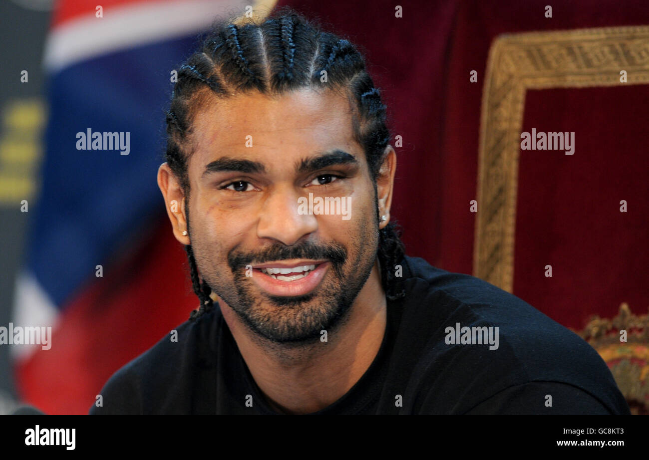 World Heavyweight Champion David Haye attends a press conference at the ...