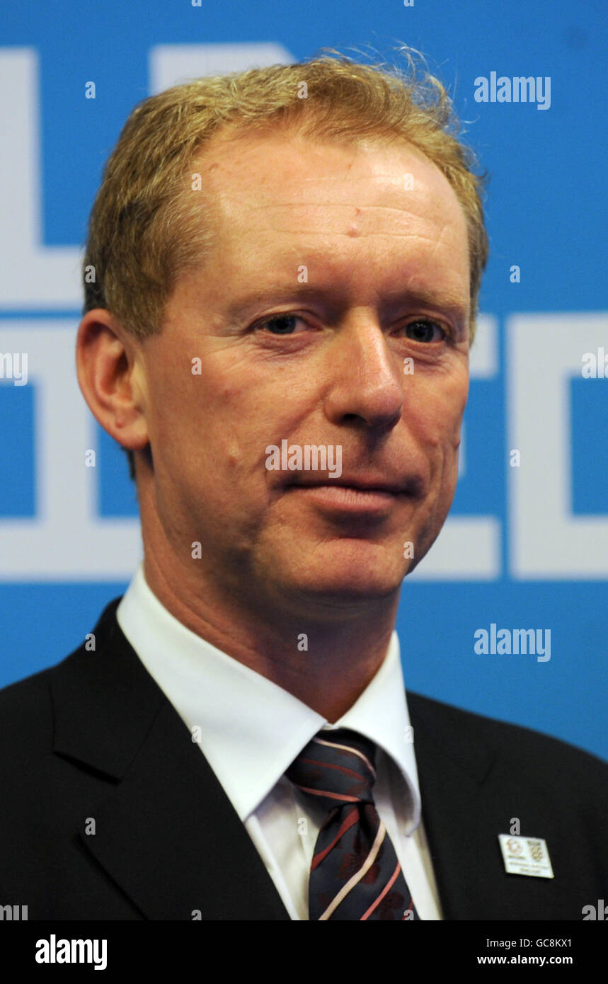 Chief Executive Andy Anson speaks to media following the announcement ...