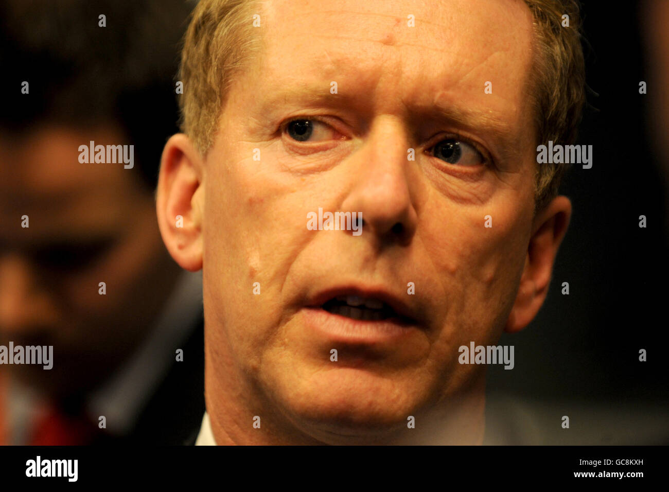 Chief Executive Andy Anson speaks to media following the announcement ...