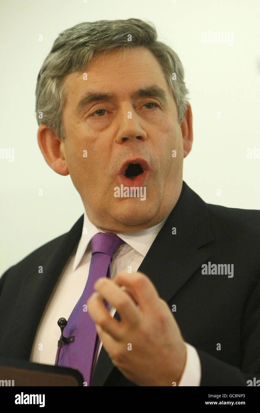 Prime Minister Gordon Brown speaks at the launch of a Growth Strategy ...