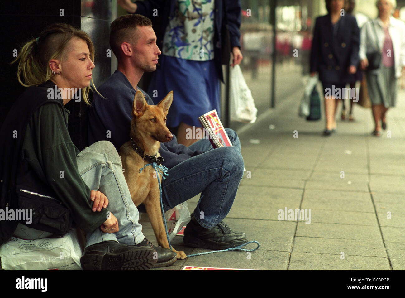 HOMELESS IN MANCHESTER Stock Photo - Alamy