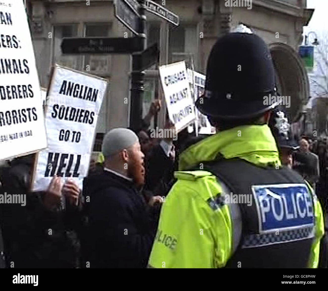 Guilty as hell placard hi-res stock photography and images - Alamy