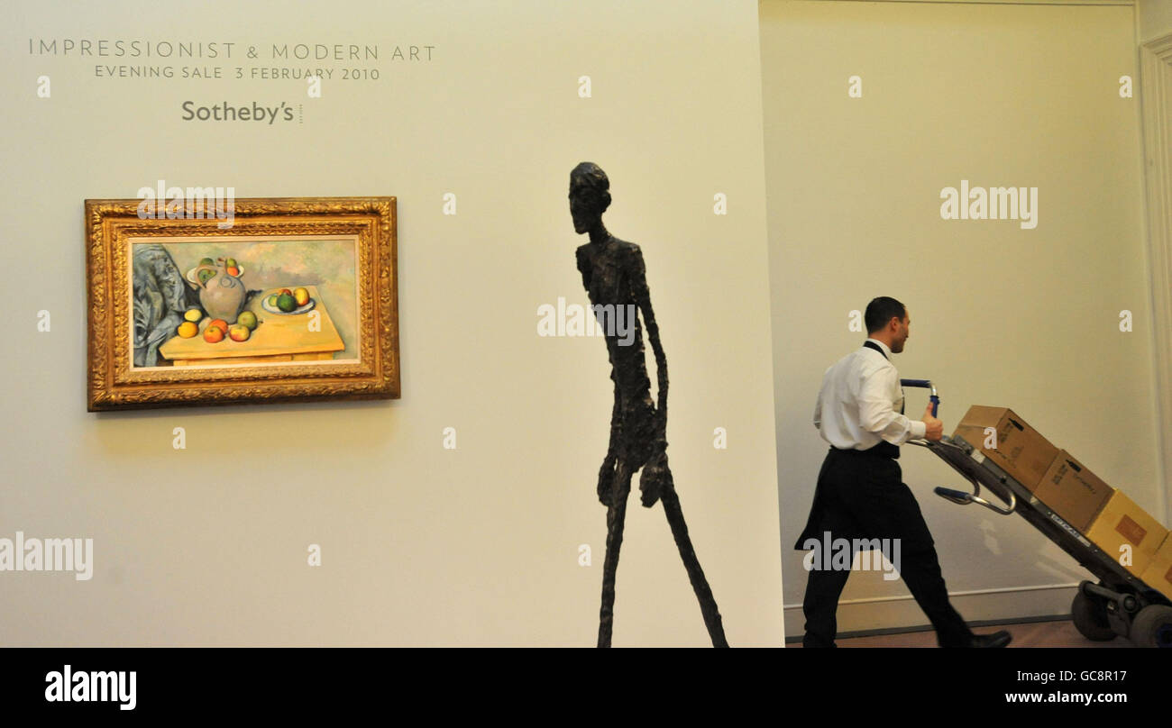 The sculpture Walking Man, by Alberto Giacometti, (est 12-18m) at ...