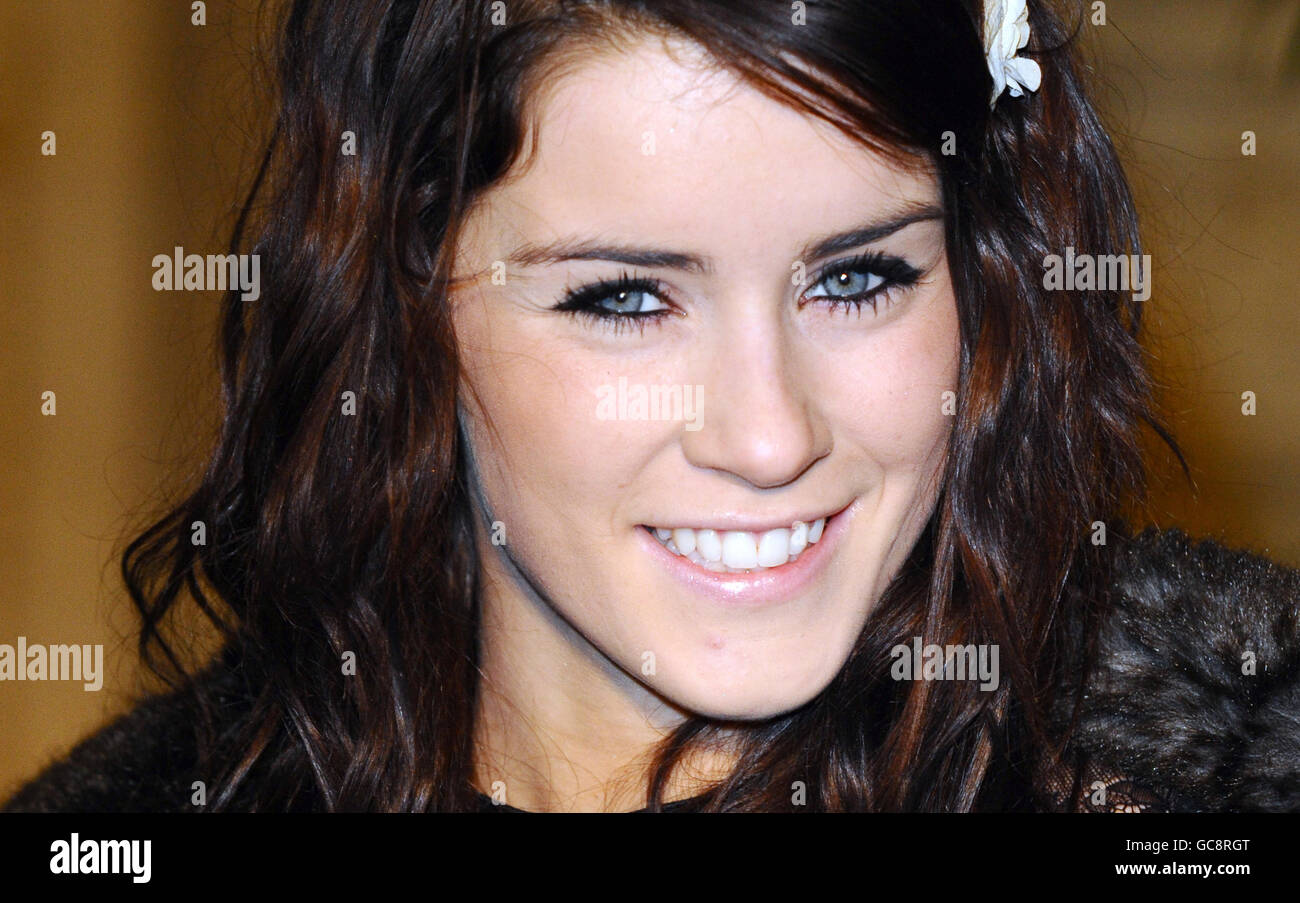 Lucie Jones arrives at the gala opening night of Varekai by the Cirque ...