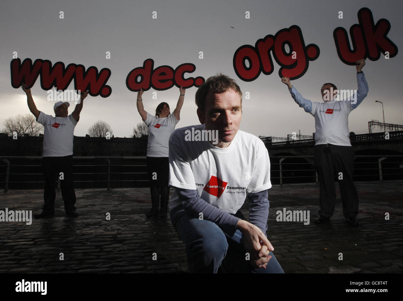 Stuart Murdoch (front), lead singer of Belle and Sebastian following ...