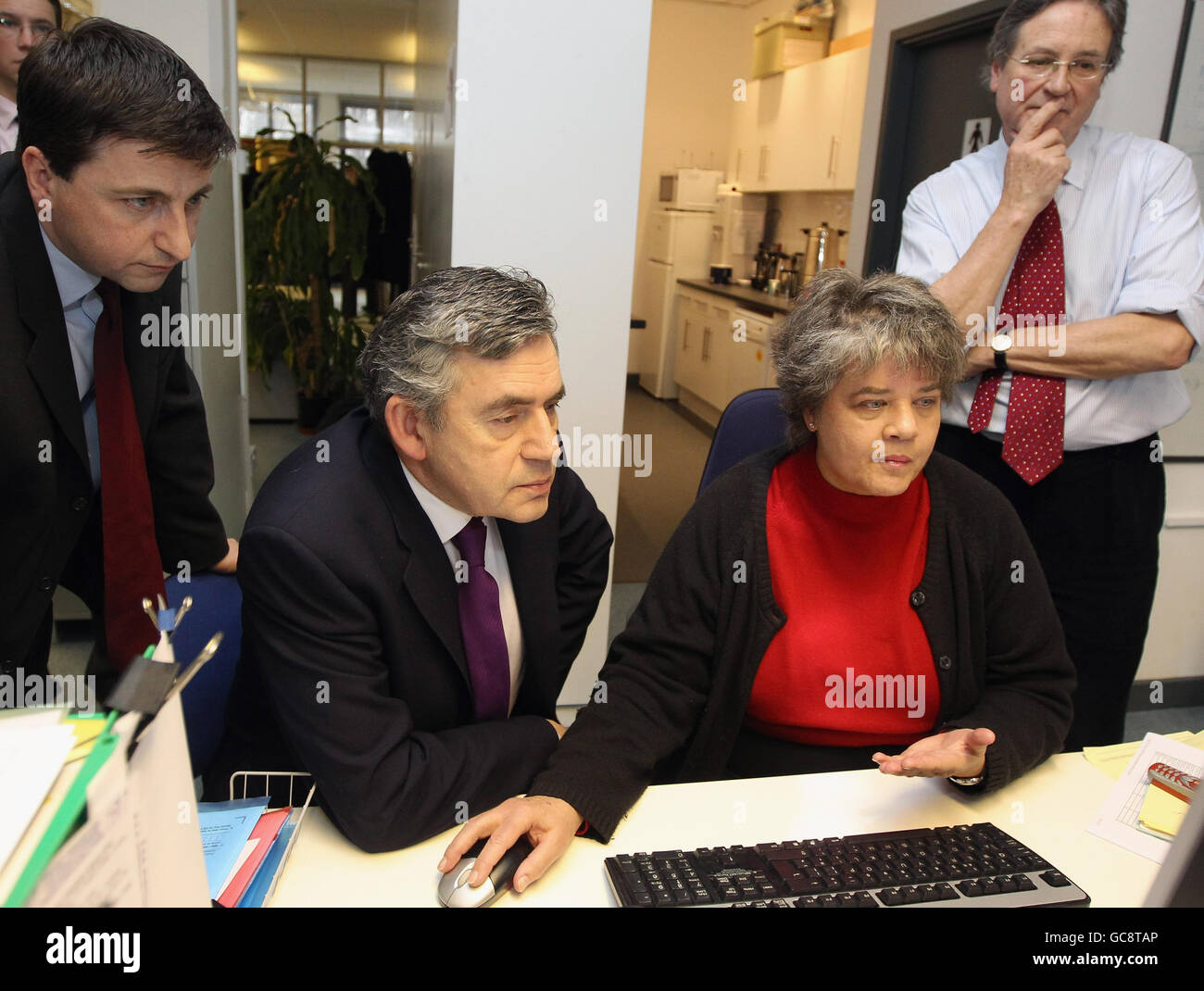 International Development Secretary Douglas Alexander (left) and Gordon ...