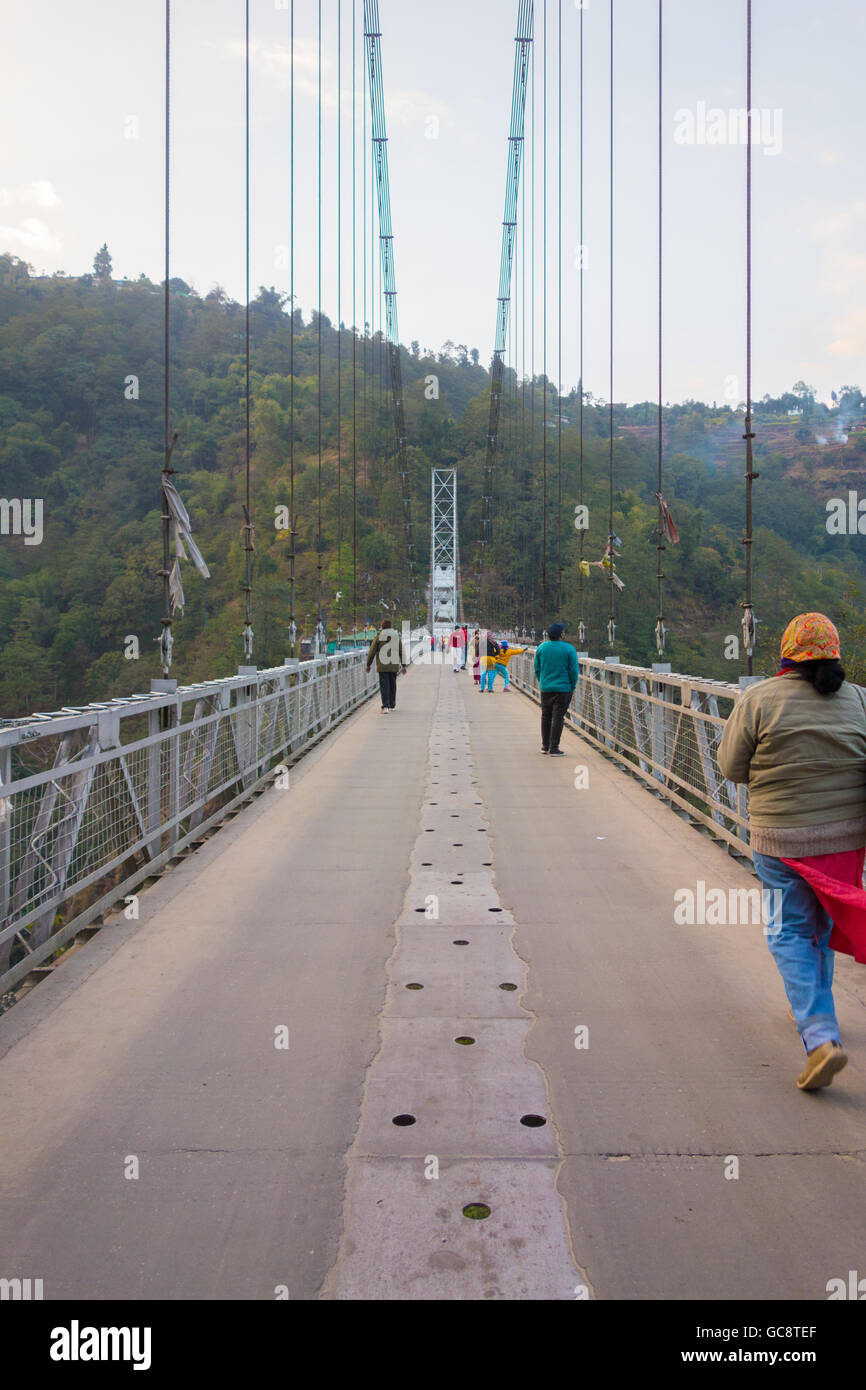 Singshore suspension bridge hi-res stock photography and images - Alamy