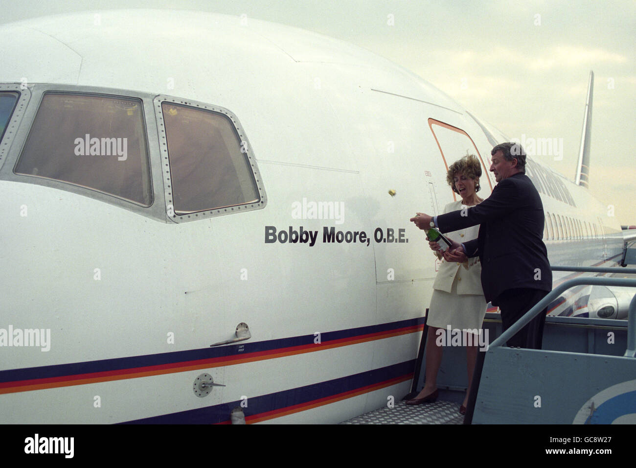 STEPHANIE, WIFE OF THE LATE BOBBY MOORE LAUNCHES A PLANE IN HIS NAME ...