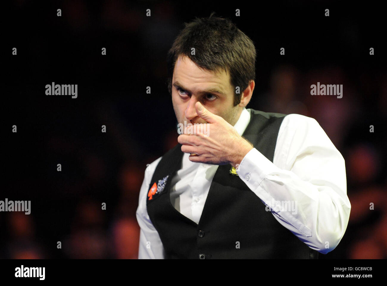 Ronnie Osullivan Reacts Final Masters Wembley Arena Hi Res Stock
