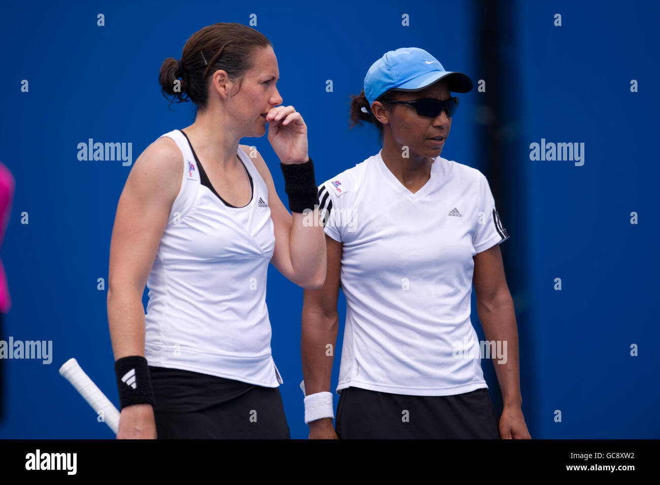 Great Britain's Sarah Borwell during her doubles match with USA's ...