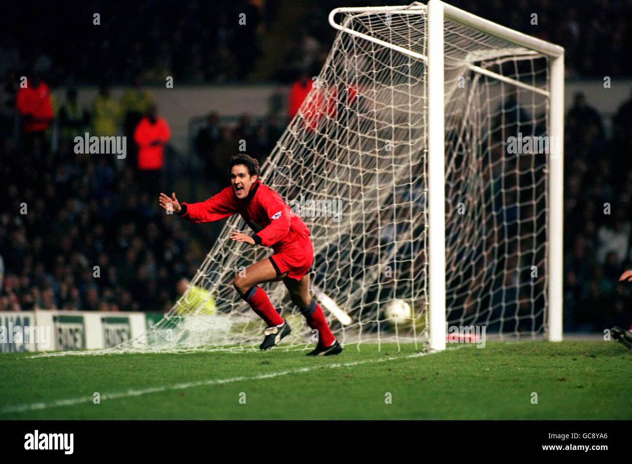 Queens Park Rangers' Michael Meaker celebrates scoring a goal against ...