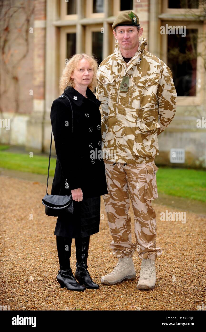 Prince of wales presents afghanistan campaign medals hi-res stock ...