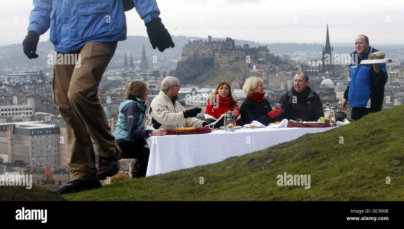Members of a charity expedition left to right susan mathieson hi-res ...