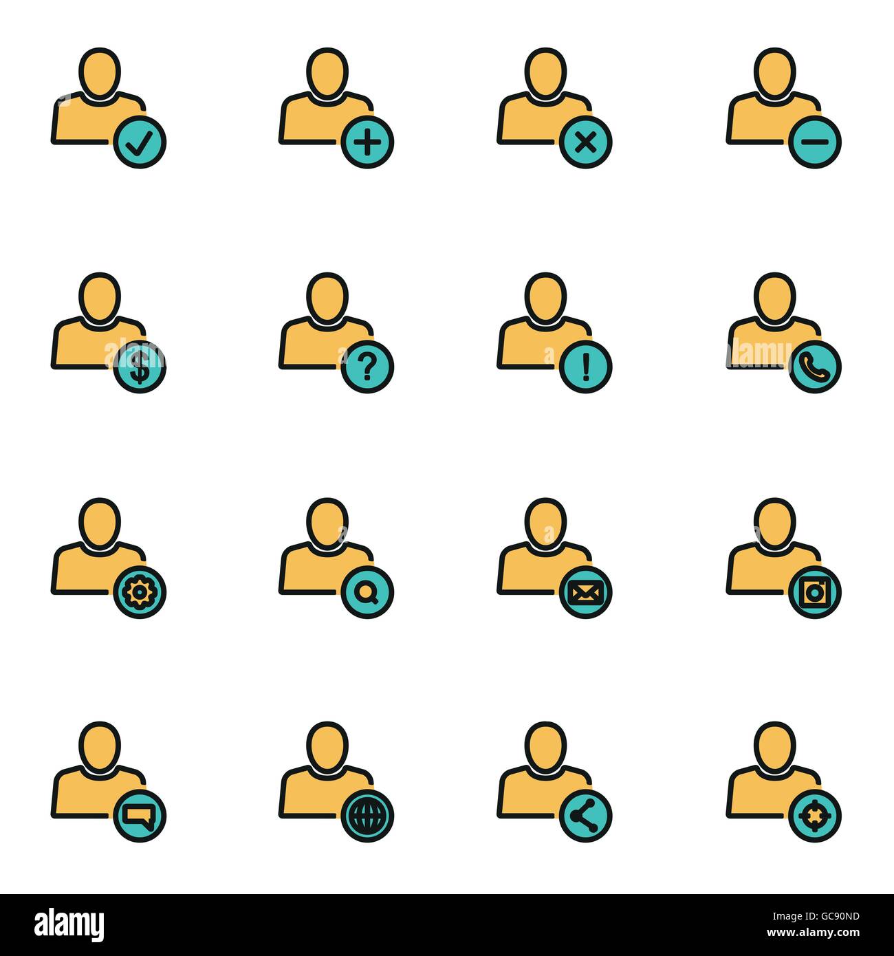 Trendy flat line icon pack for designers and developers. Vector line ...