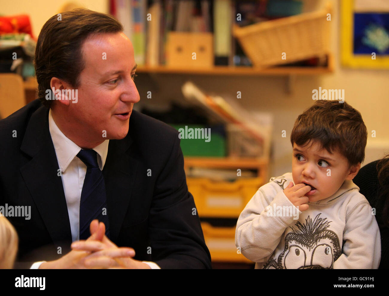 David Cameron visits Westminster's Children Society Stock Photo - Alamy