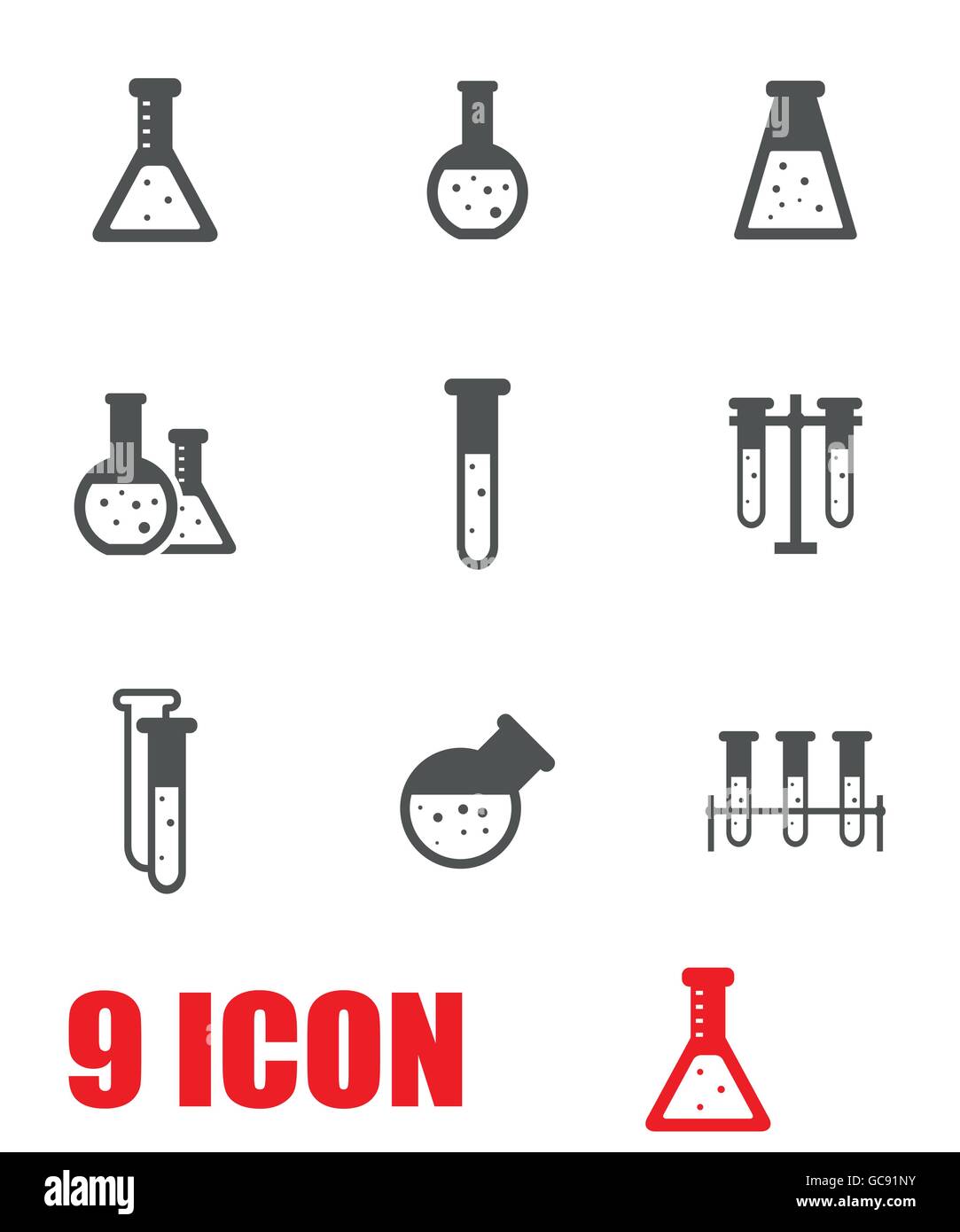 Vector icon chemical glass Stock Vector Images - Alamy