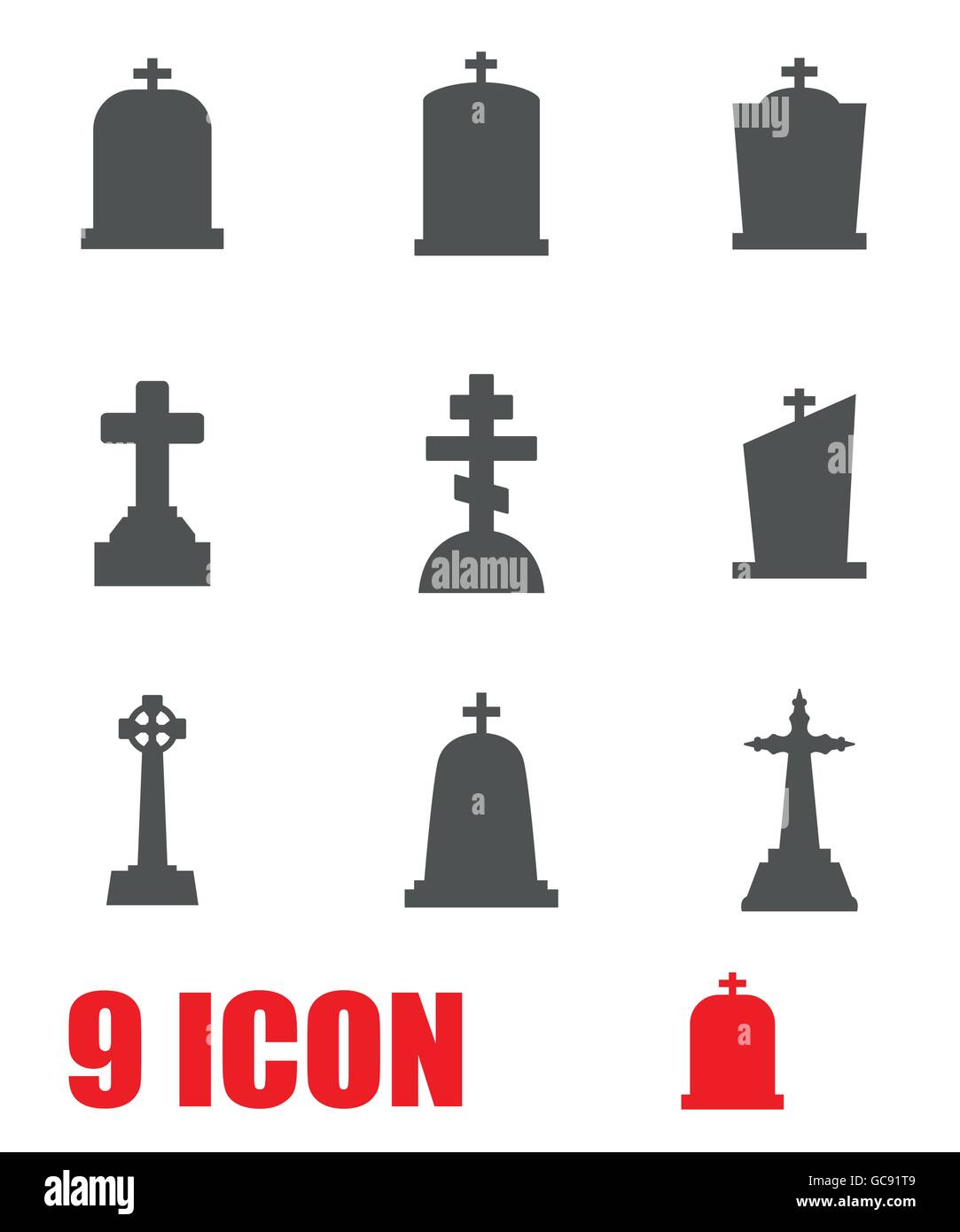 On stone cross funeral Stock Vector Images - Alamy