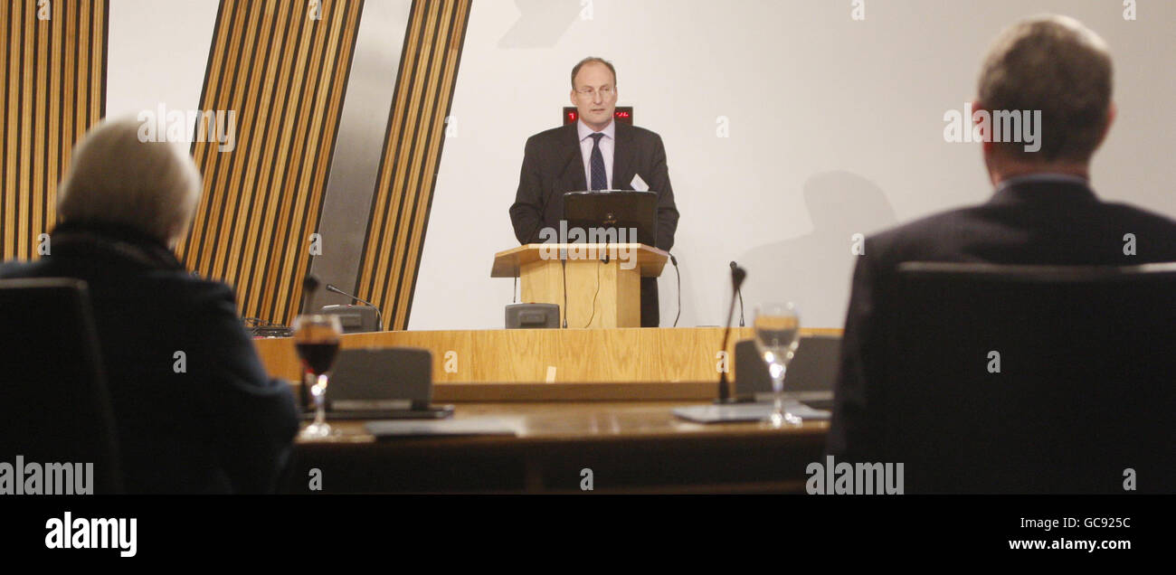 Chief Executive of Scottish Rugby Gordon McKie during the Parliamentary ...