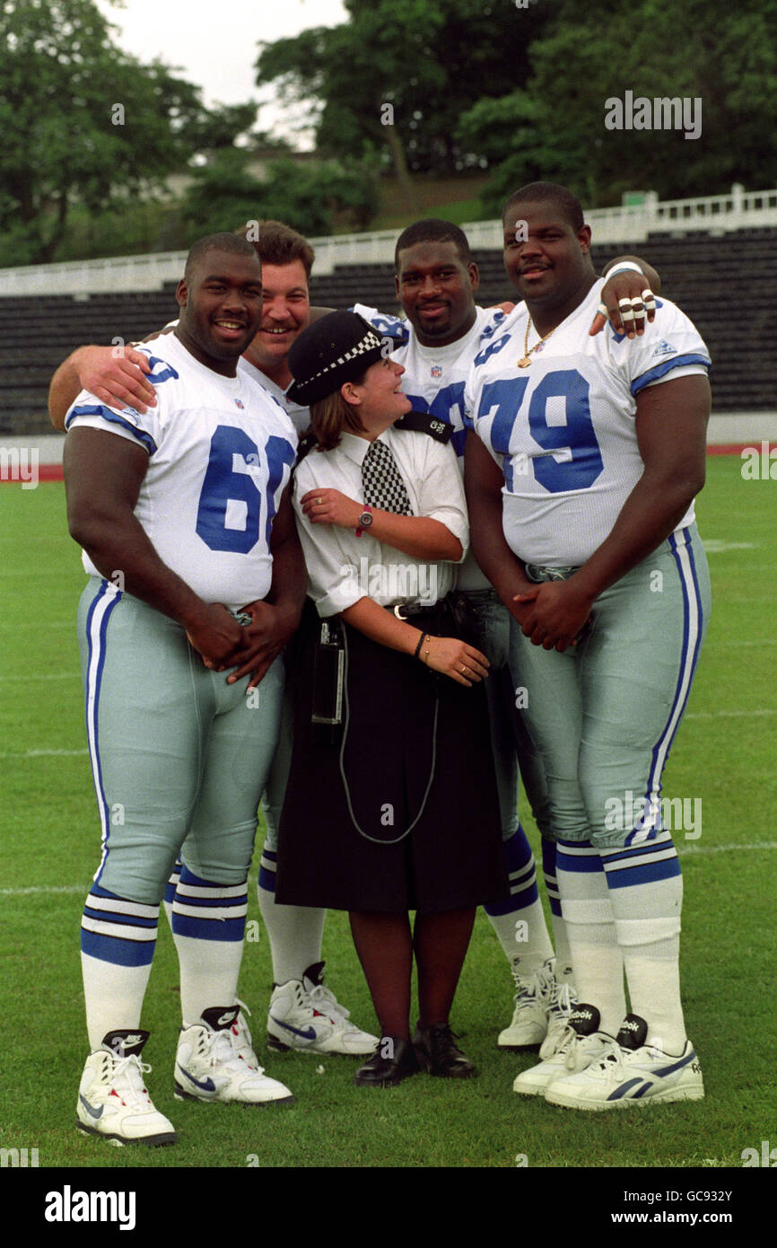 SOME OF THE DALLAS COWBOYS MEET THEIR "MINDER" WPC SUE DAWSON FOLLOWING ...