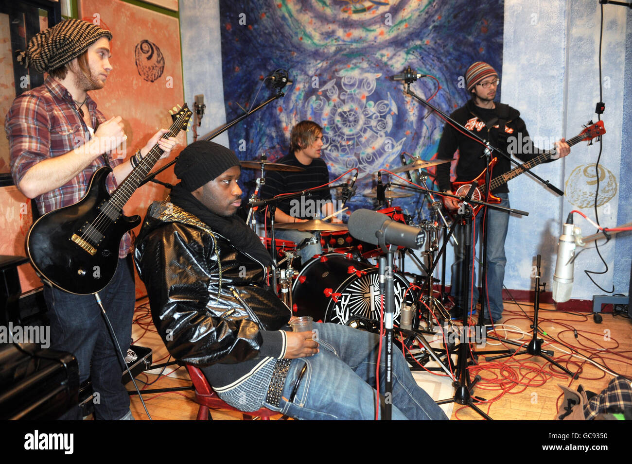 (From left to right) Dan Haigh, Lethal Bizzle, Charlie Simpson and Al ...