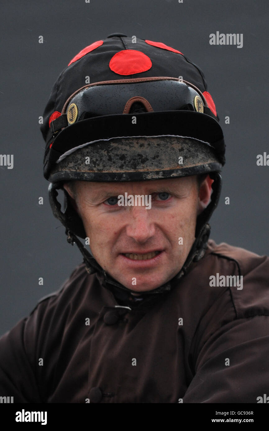 Horse Racing - Southwell Racecourse. Joe Fanning, jockey Stock Photo ...
